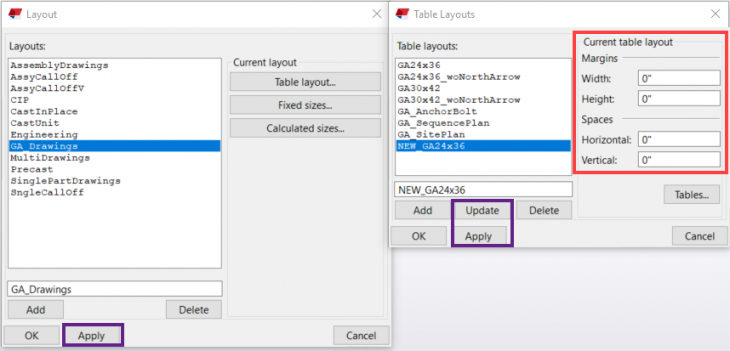 Creating new Drawing Layouts | Trimble User Assistance