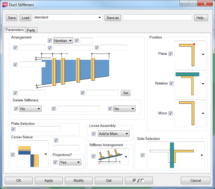 Duct Stiffeners | Trimble User Assistance