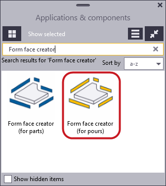 Form face creator (for pours) | Trimble User Assistance