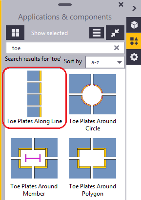 Toe Plates along Line | Tekla User Assistance