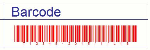 Een barcode gebruiken in templates en PDF-lijsten | Tekla User Assistance