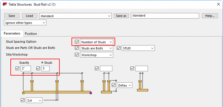 Stud Rail | Trimble User Assistance