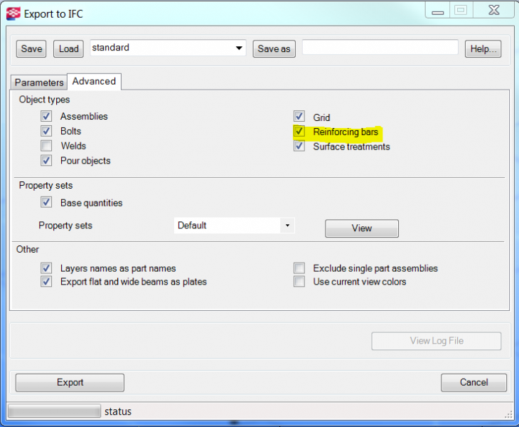 Can we convert Tekla Rebar Model to nws format? | Tekla User Assistance