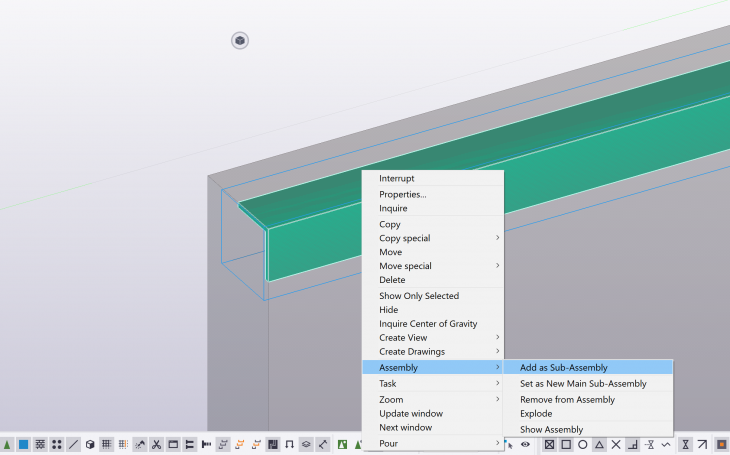 Add Embed To Cast Unit | Trimble User Assistance