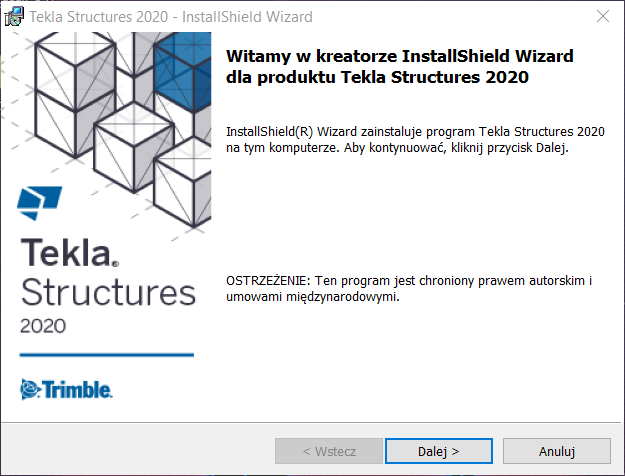 Instrukcja instalacji Tekla Structures 2020 | Trimble User Assistance