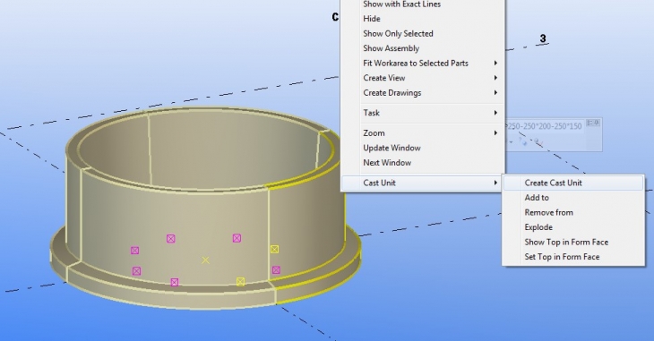 Creating complete 360 degree sweep objects (Cast units) using profile as a cross-section ...