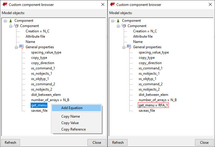 Using Array of objects (29) in custom components | Trimble User Assistance