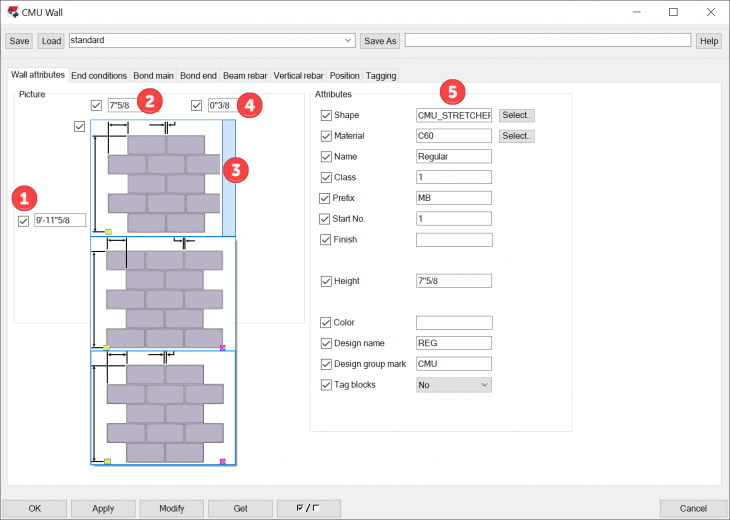 Concrete Masonry (CMU_ Tools) | Trimble User Assistance