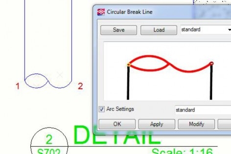 Circular Break Line | Trimble User Assistance
