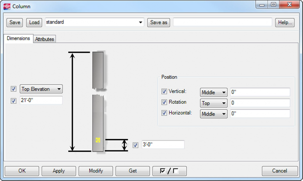 Concrete Column | Tekla User Assistance