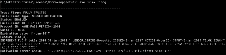 How to borrow a license using command lines? | Tekla User Assistance