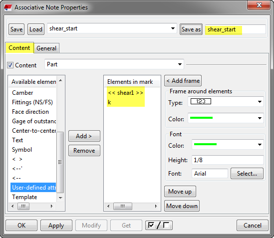Beam Marks | Tekla User Assistance