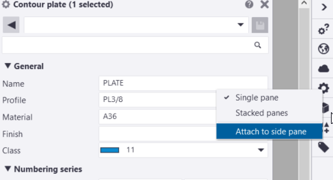 Properties do not show up on the side pane | Trimble User Assistance
