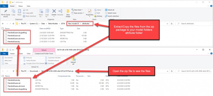 Export Handrail Drawings for Laser Overlay | Trimble User Assistance