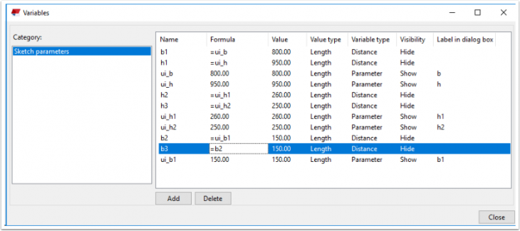 Create a parametric profile by sketching (closed profile example) | Trimble User Assistance