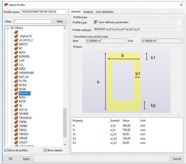 Create a parametric profile by sketching (closed profile example) | Trimble User Assistance