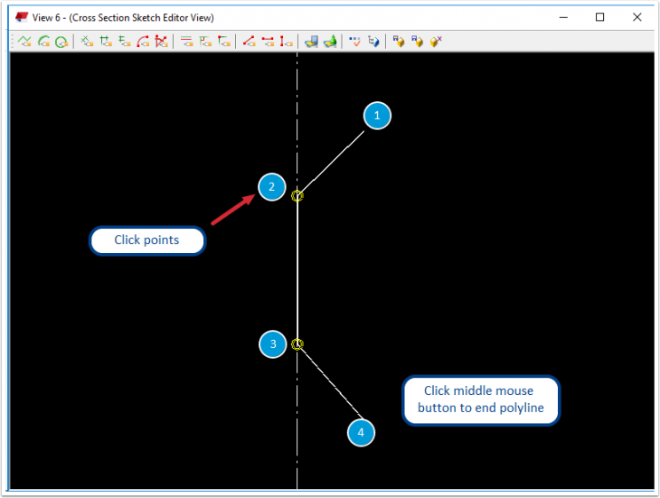 Create A Parametric Profile By Sketching Open Profile Example Tekla User Assistance