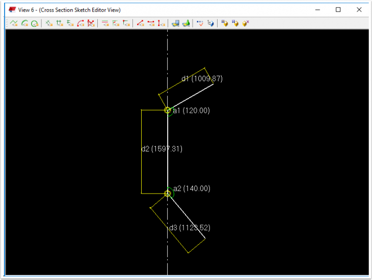 Create a parametric profile by sketching (open profile example) | Trimble User Assistance