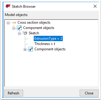 Create a parametric profile by sketching (open profile example) | Trimble User Assistance