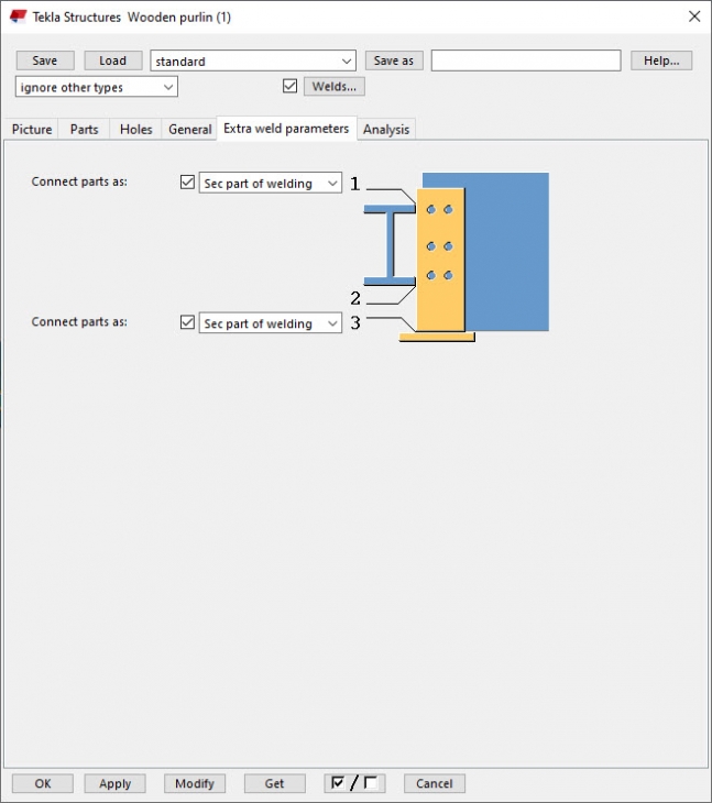 Wooden purlin (1) | Tekla User Assistance