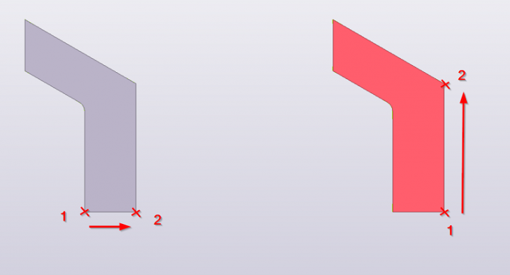 Querschnitt mit Blech definieren | Trimble User Assistance