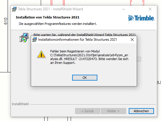 Tekla Structures installation Error | Trimble User Assistance