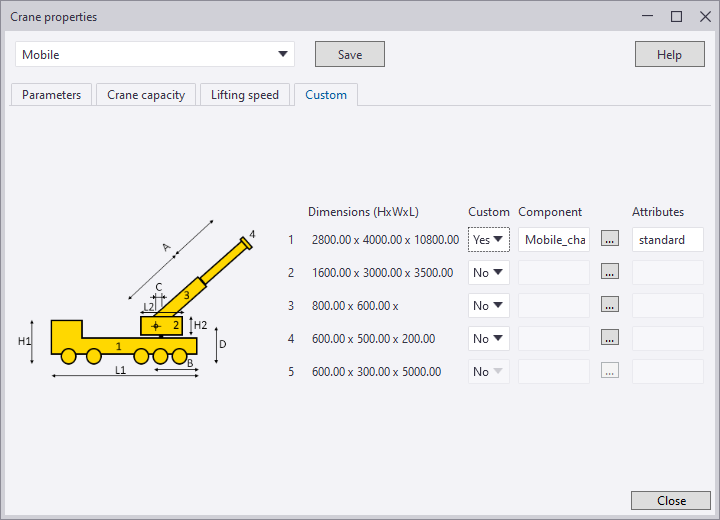 Crane tool | Tekla User Assistance