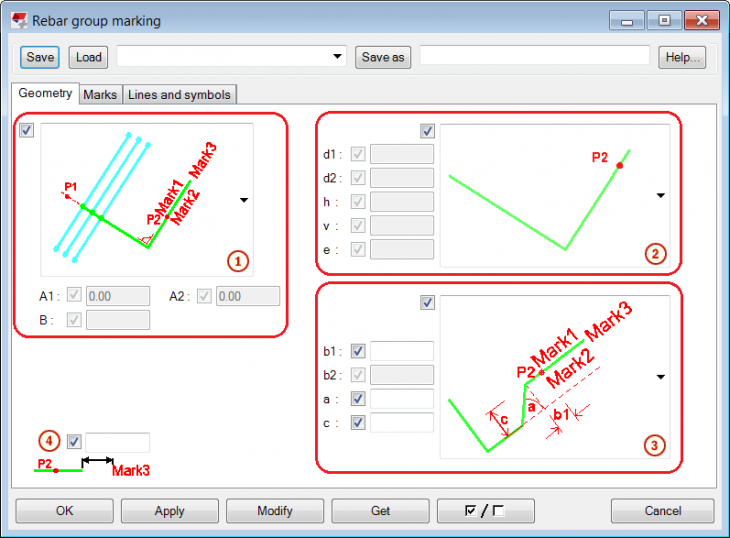 Rebar group marking | Trimble User Assistance