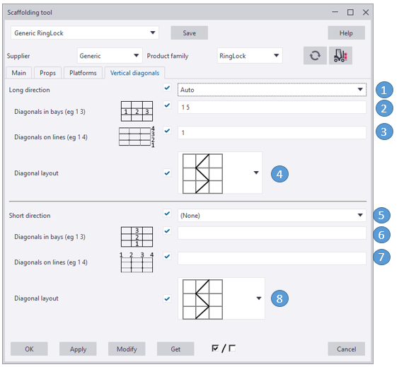 Scaffolding tools | Tekla User Assistance