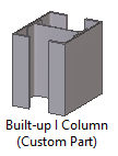 Built-up I Column (Custom Part) | Tekla User Assistance