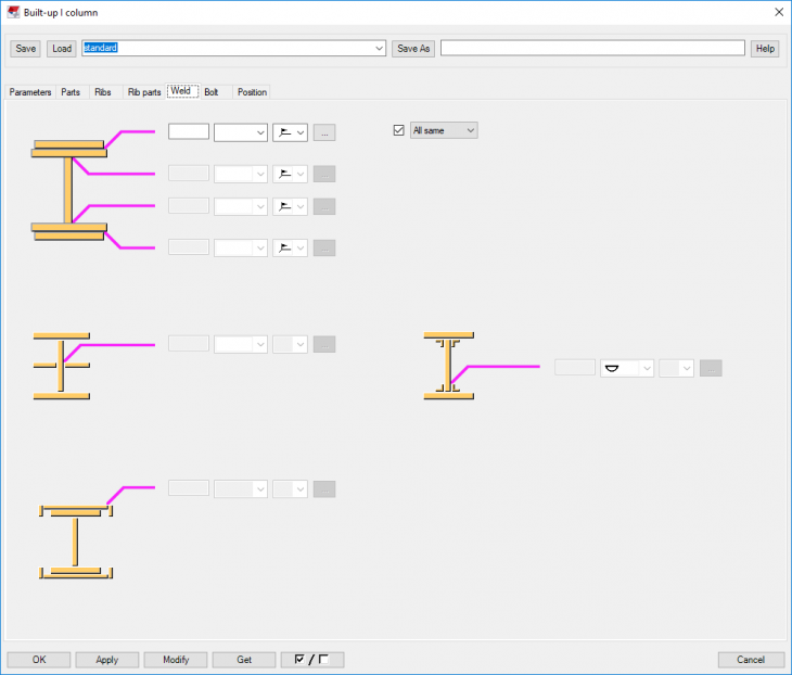 Built-up I Column (Custom Part) | Tekla User Assistance