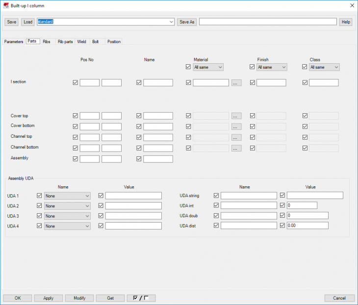 Built-up I Column (Custom Part) | Tekla User Assistance