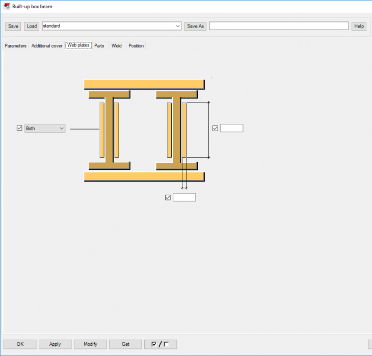 Built-up Box Beam (Custom Part) | Tekla User Assistance