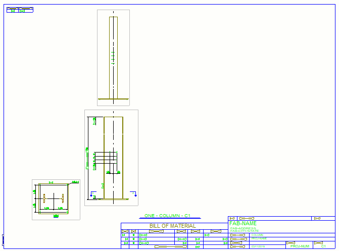 Vertical Columns top view are stacked instead of side by side | Trimble ...