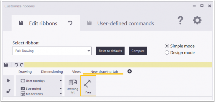 How do I customize the ribbon (simple example) | Trimble User Assistance
