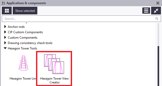 Hexagon Tower View Creator | Trimble User Assistance