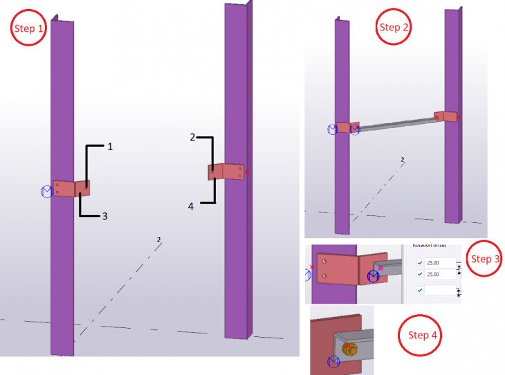 Tower Bent Plates | Tekla User Assistance