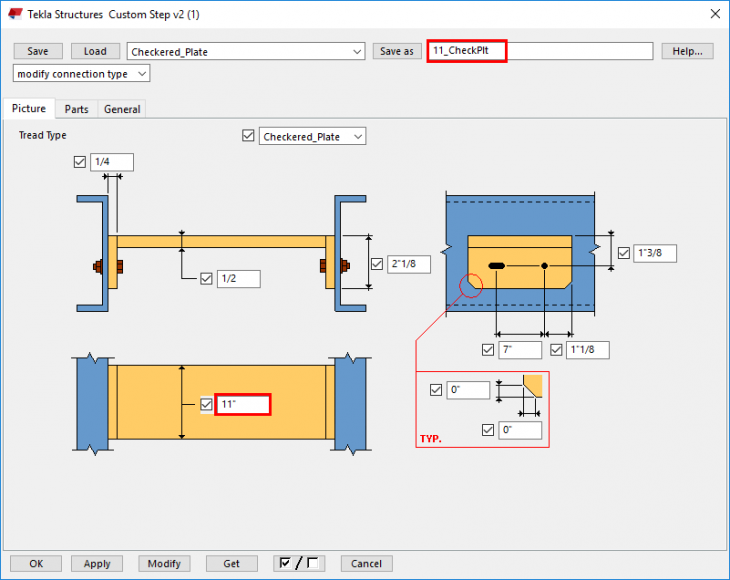 How to implement Custom Step v2 on stairs | Trimble User Assistance
