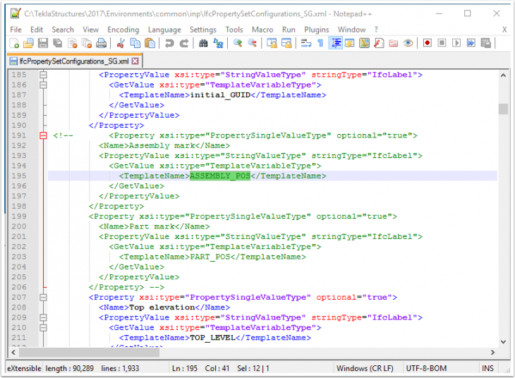 How to add additional information to BIMsight Export | Tekla User ...
