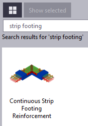 Continuous Strip Footing Reinforcement | Trimble User Assistance