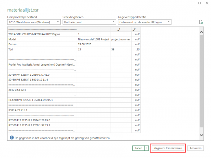 Lijsten direct openen in Microsoft Excel en Word | Tekla User Assistance