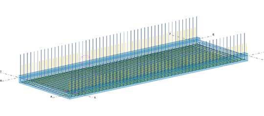 Modelling rebar in a culvert base | Trimble User Assistance