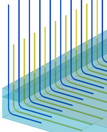 Modelling rebar in a culvert base | Trimble User Assistance