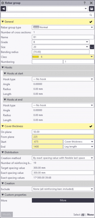Modelling rebar in a culvert base | Trimble User Assistance
