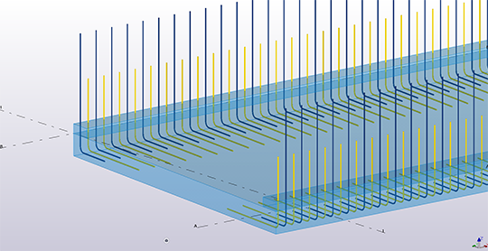 Modelling rebar in a culvert base | Trimble User Assistance