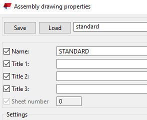 Different assembly drawing property appear | Trimble User Assistance