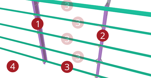 CMF Side Rail Supports (28) | Tekla User Assistance