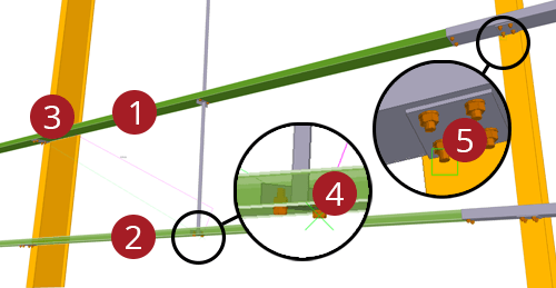 Metsec Diagonal Ties (29) | Tekla User Assistance