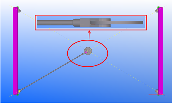 m•connect Picking procedure for the strut system | Trimble User Assistance