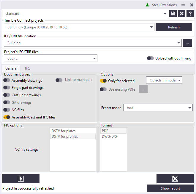 Linking documents to Trimble Connect | Tekla User Assistance